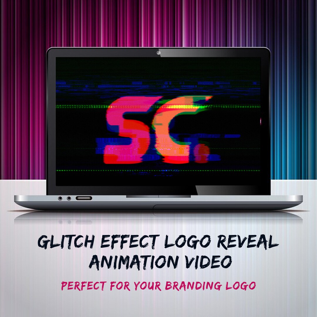 Glitch Effect Logo Reveal, Logo Intro Video, Customize With Your Own ...