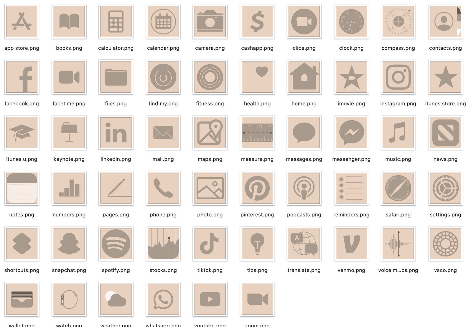 56 Iphone Home Screen Icons App Icon Covers for Iphone IOS 14 | Etsy