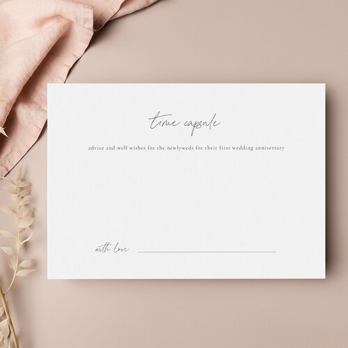 DIGITAL Guest Book Cards / Simple Modern Minimalist Classic - Etsy