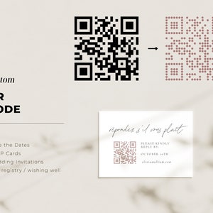 Custom QR Code Design for Wedding | Aesthetic QR Code Design ...