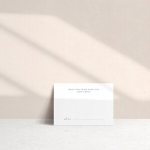 DIGITAL Guest Book Cards / Simple Modern Minimalist Classic Stationery ...