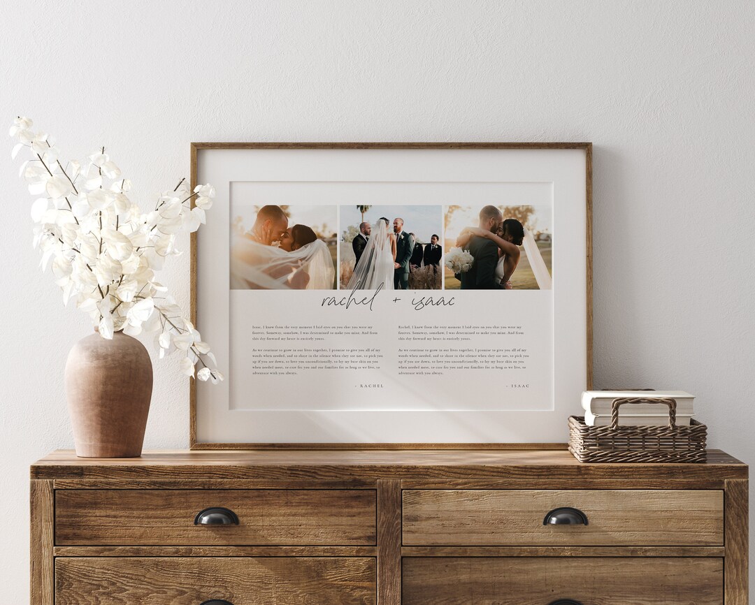 Vow Keepsake Print / Minimalist Timeless Classic Printable Christian ...