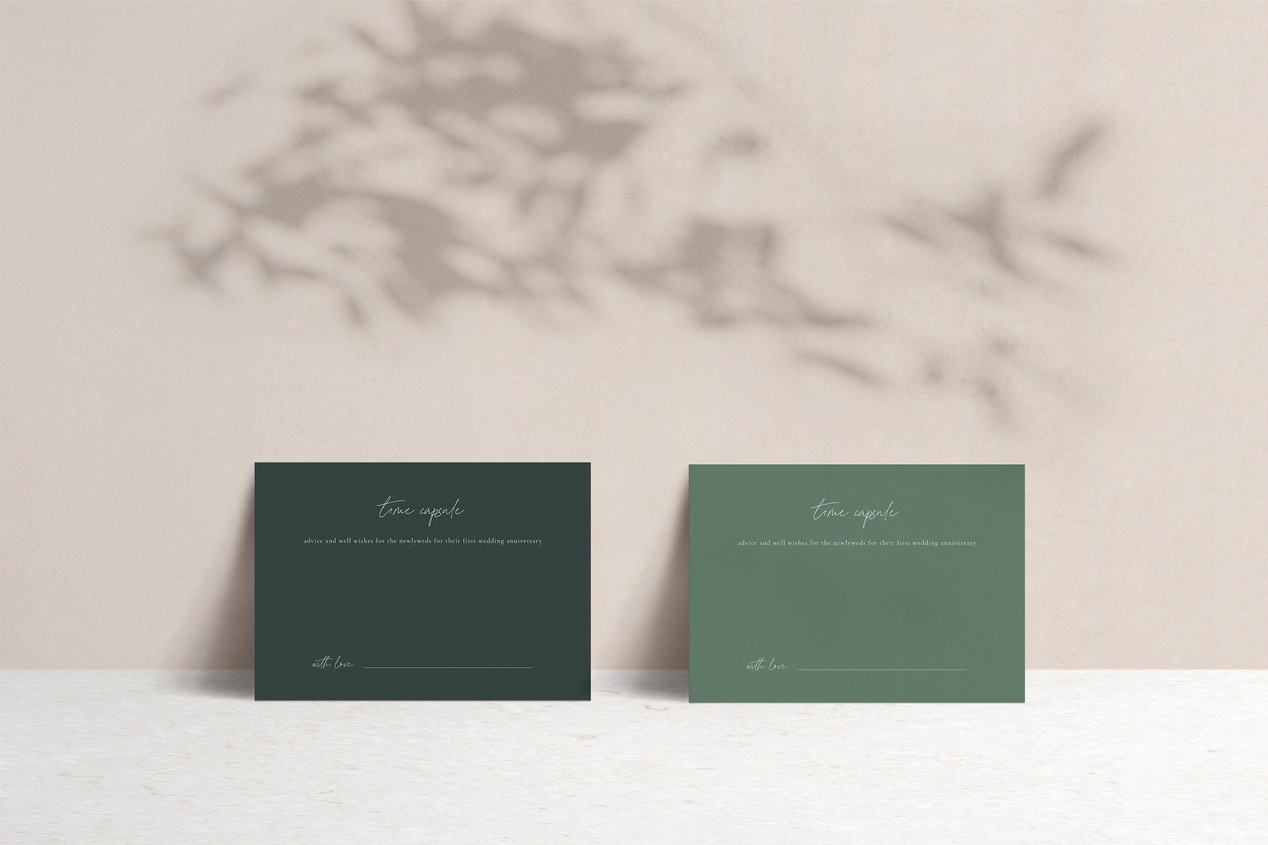 DIGITAL Guest Book Cards / Simple Modern Minimalist Classic Stationery ...