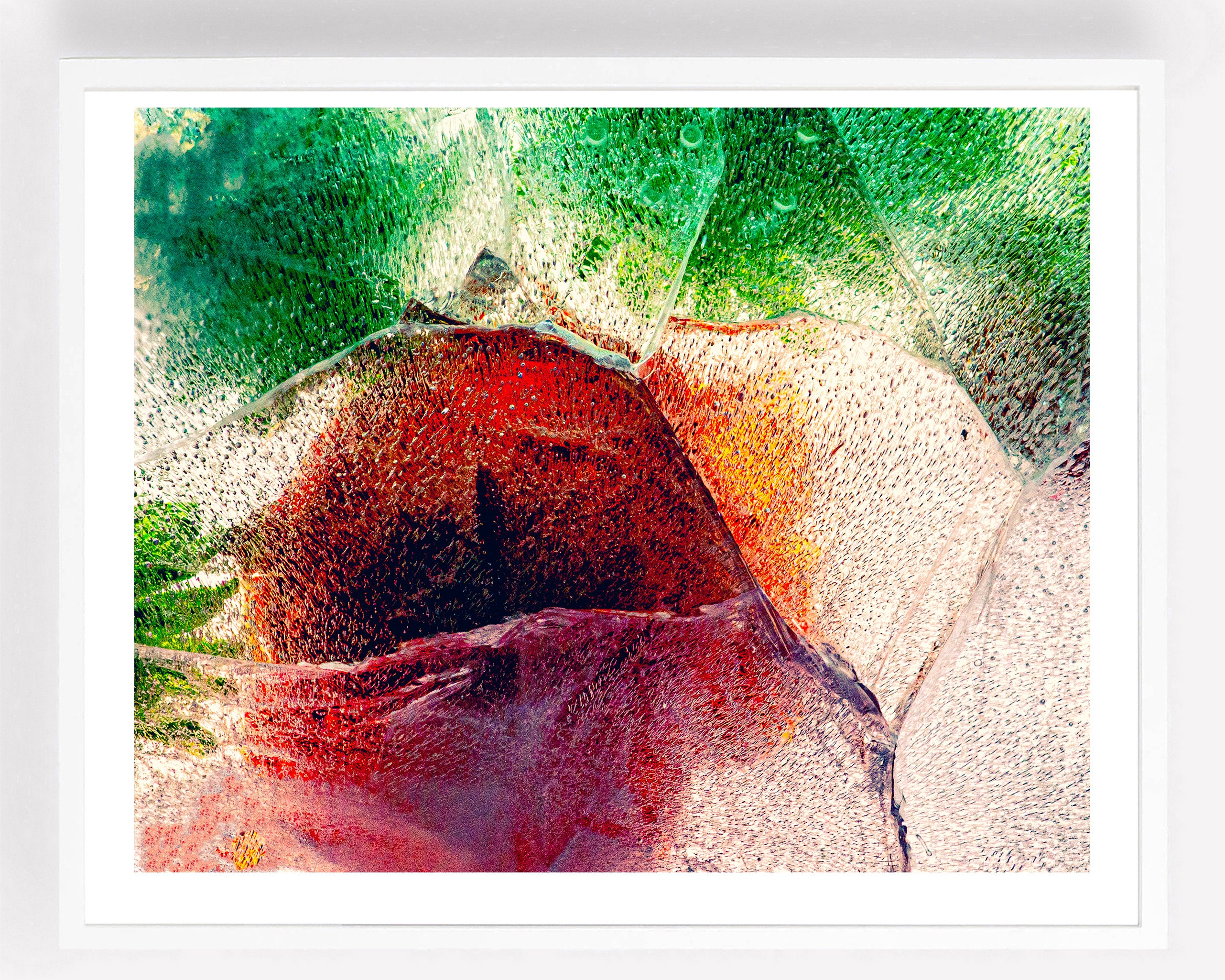 Rose in Ice, Red Rose, Ice Images, Flower in Ice, Botanical Wall Decor ...