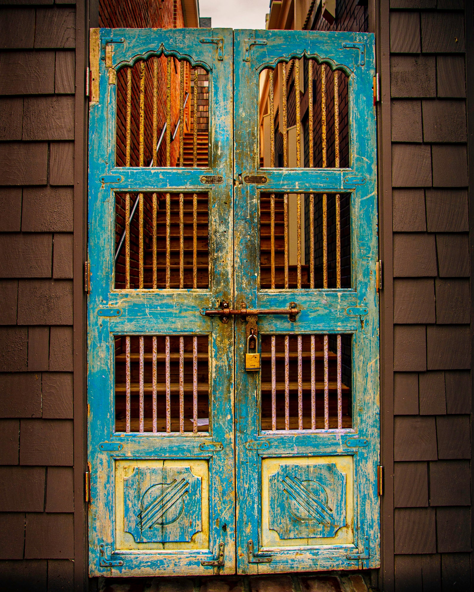 Old Blue Wooden Gate Quebec Antique Gate Vintage Gate - Etsy