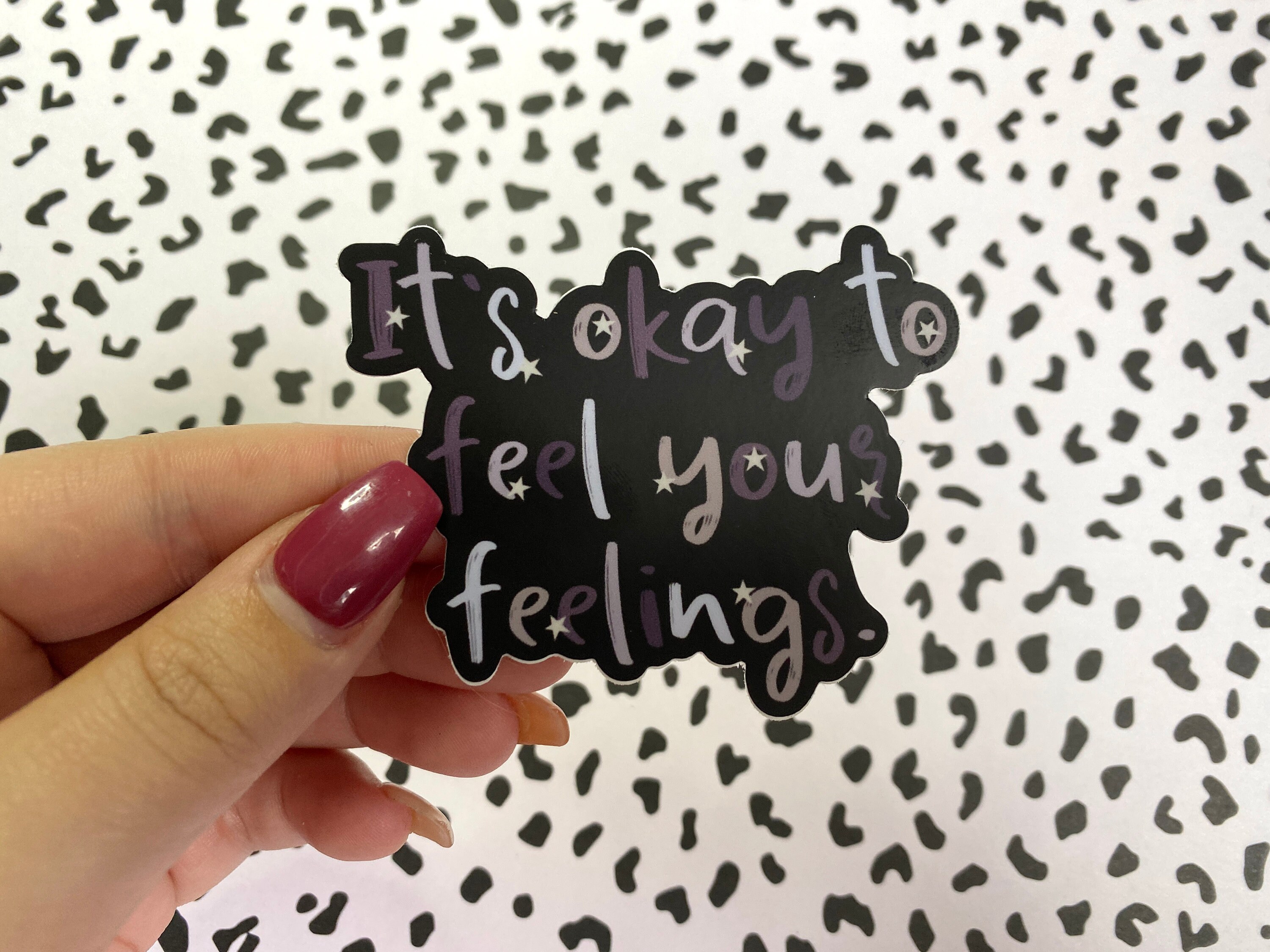 Its Okay to Feel Your Feelings Vinyl Sticker Laptop Water | Etsy