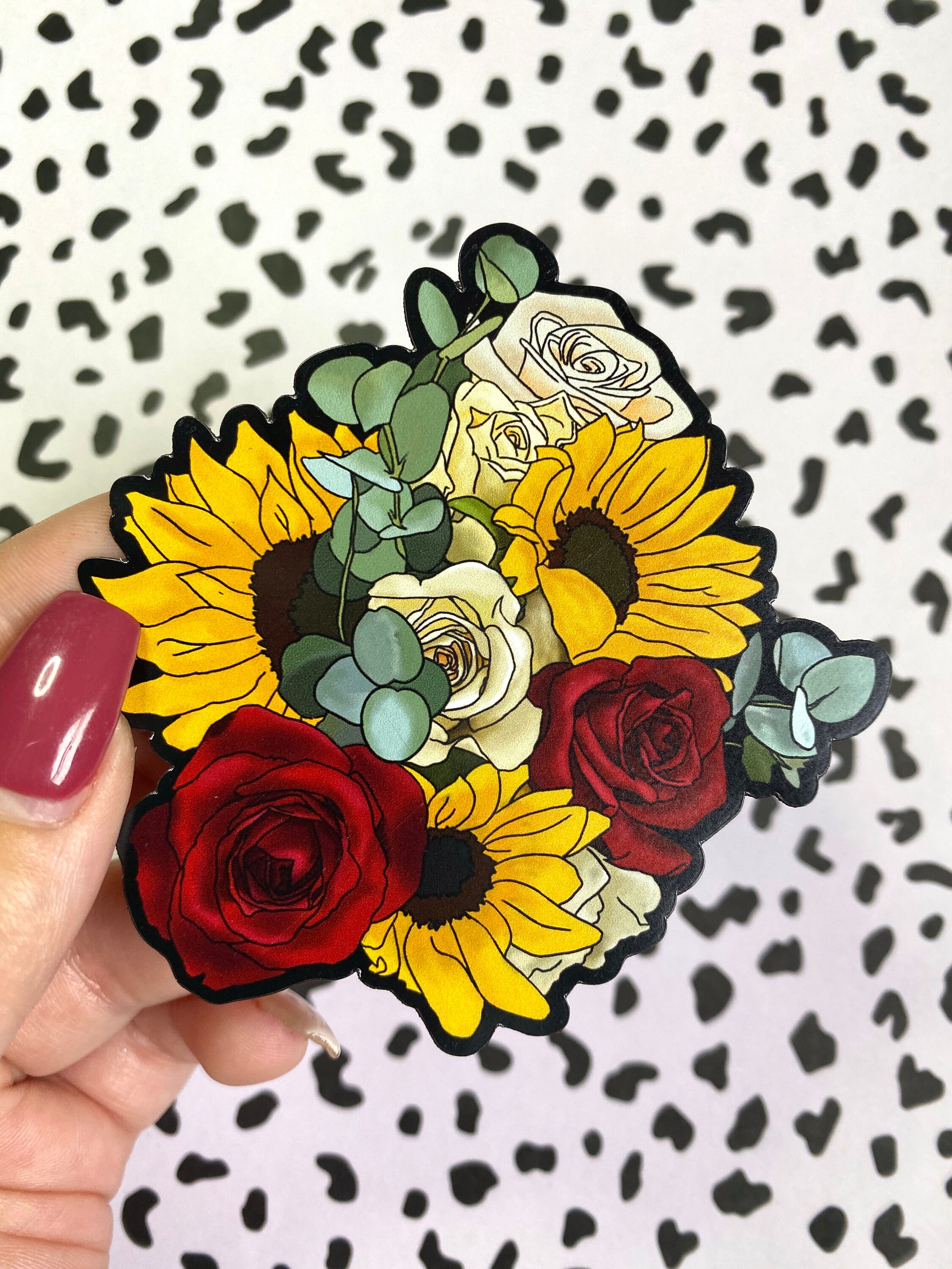 Magnet Sunflowers and Roses Cute Floral Fridge Magnet Car - Etsy