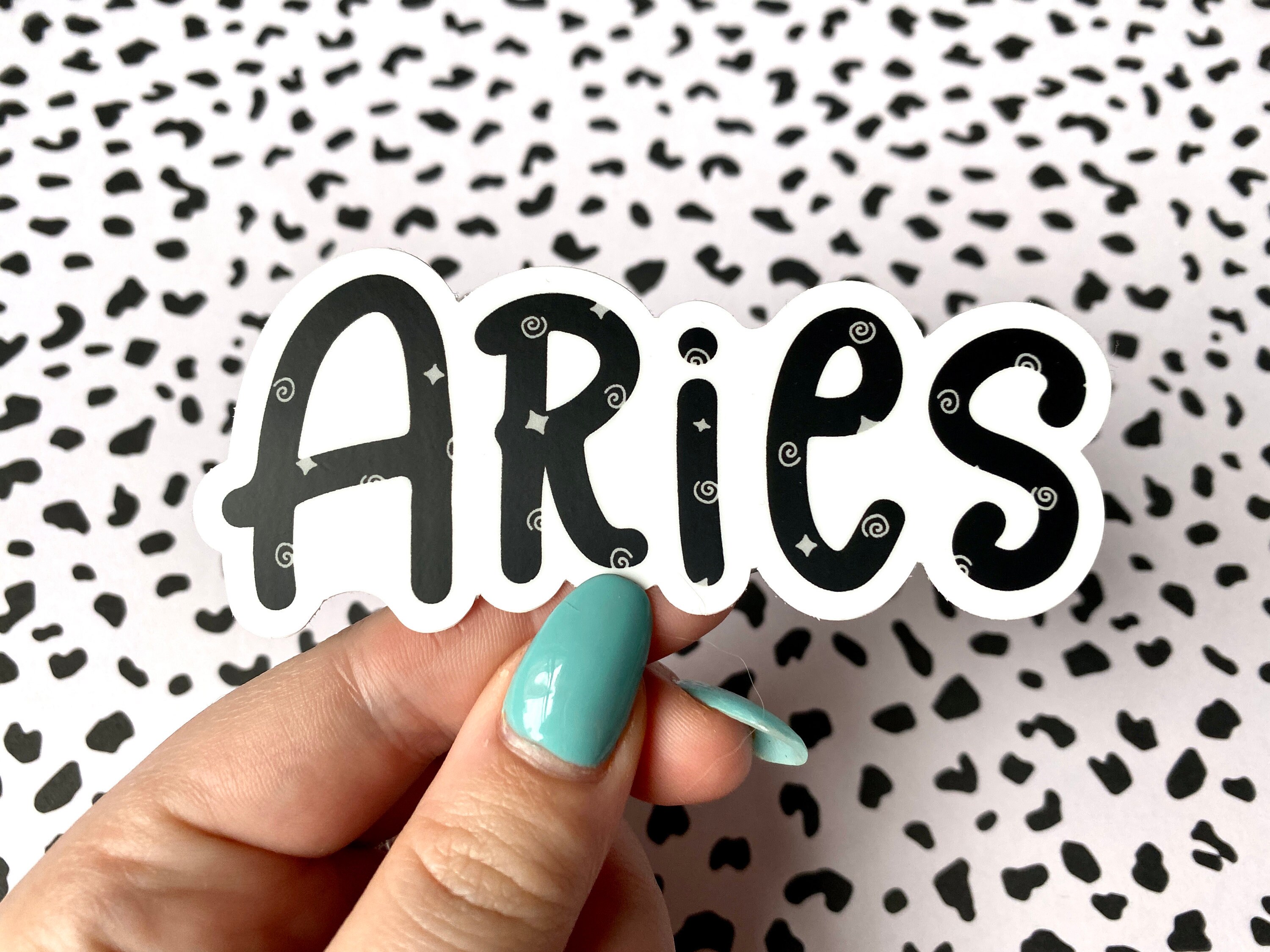 Aries Zodiac Sign Vinyl Sticker Laptop Water bottle Bumper | Etsy