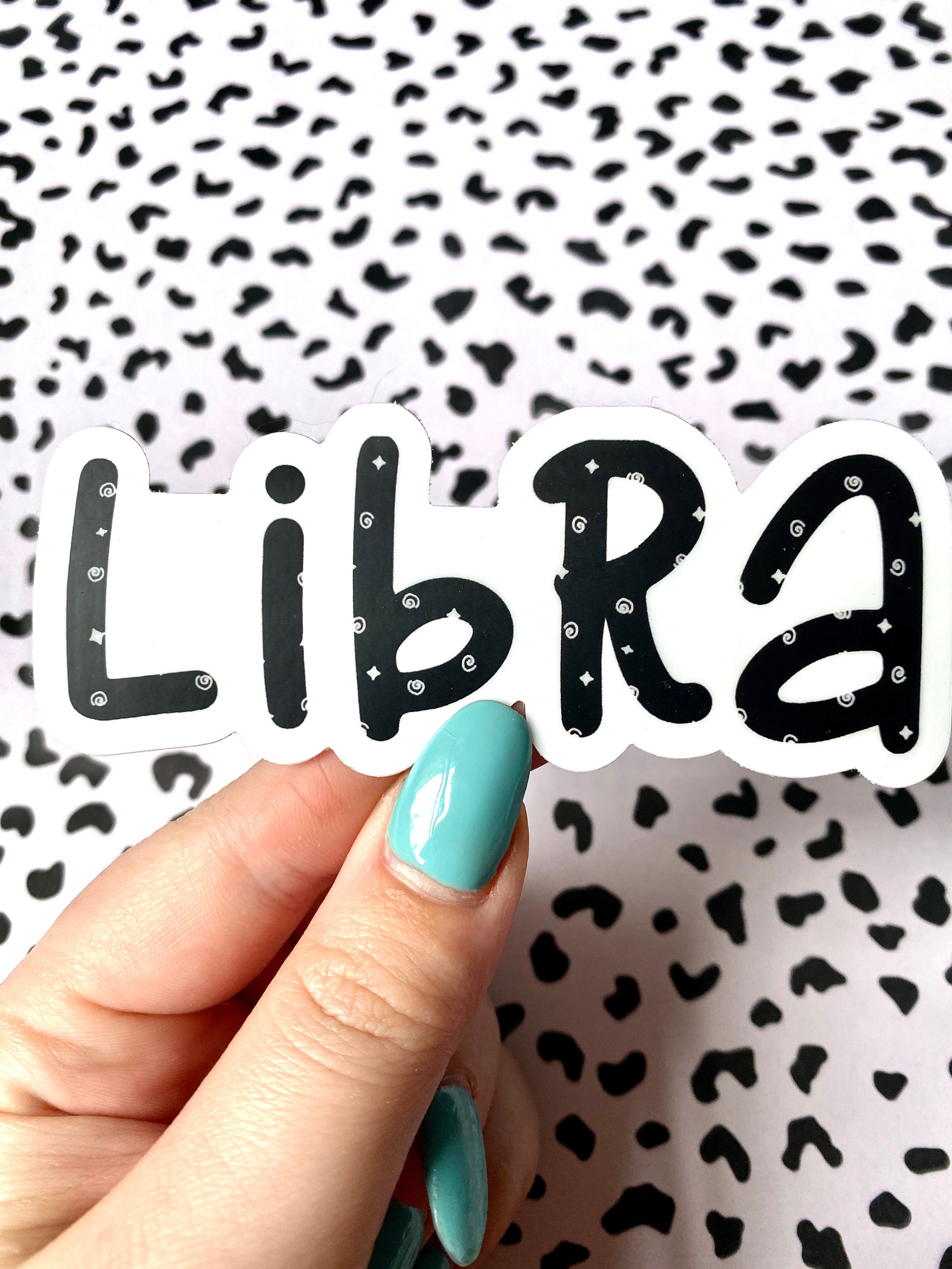 Libra Zodiac Sign Vinyl Sticker Laptop Water Bottle Bumper | Etsy