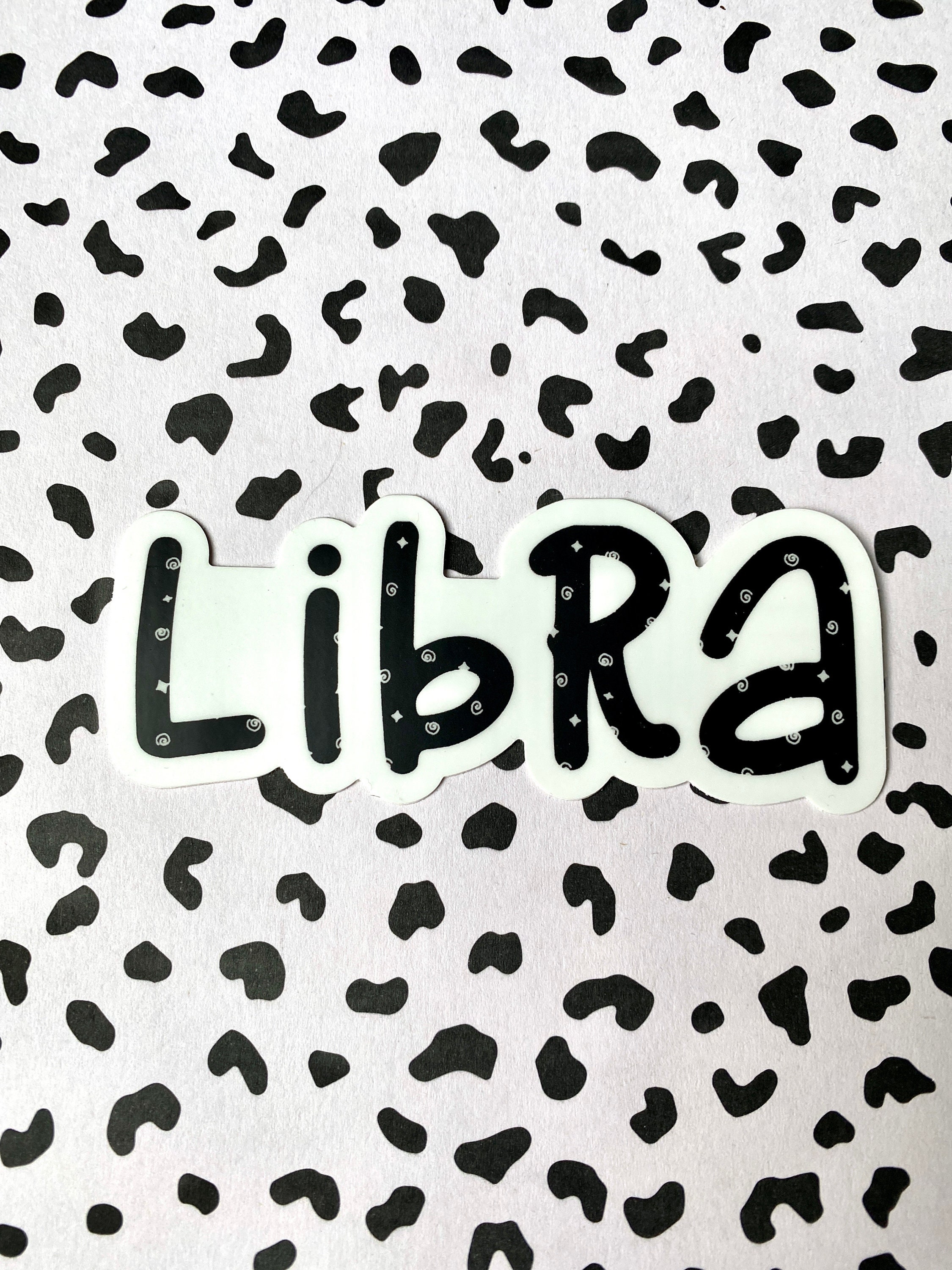 Libra Zodiac Sign Vinyl Sticker Laptop Water Bottle Bumper | Etsy