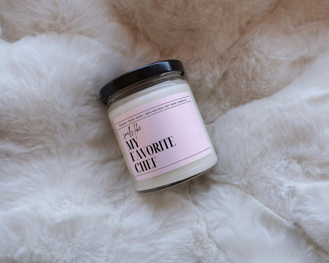 Smells Like My Favorite Chef Soy Wax Candle Gift for Chef Future Chef ...