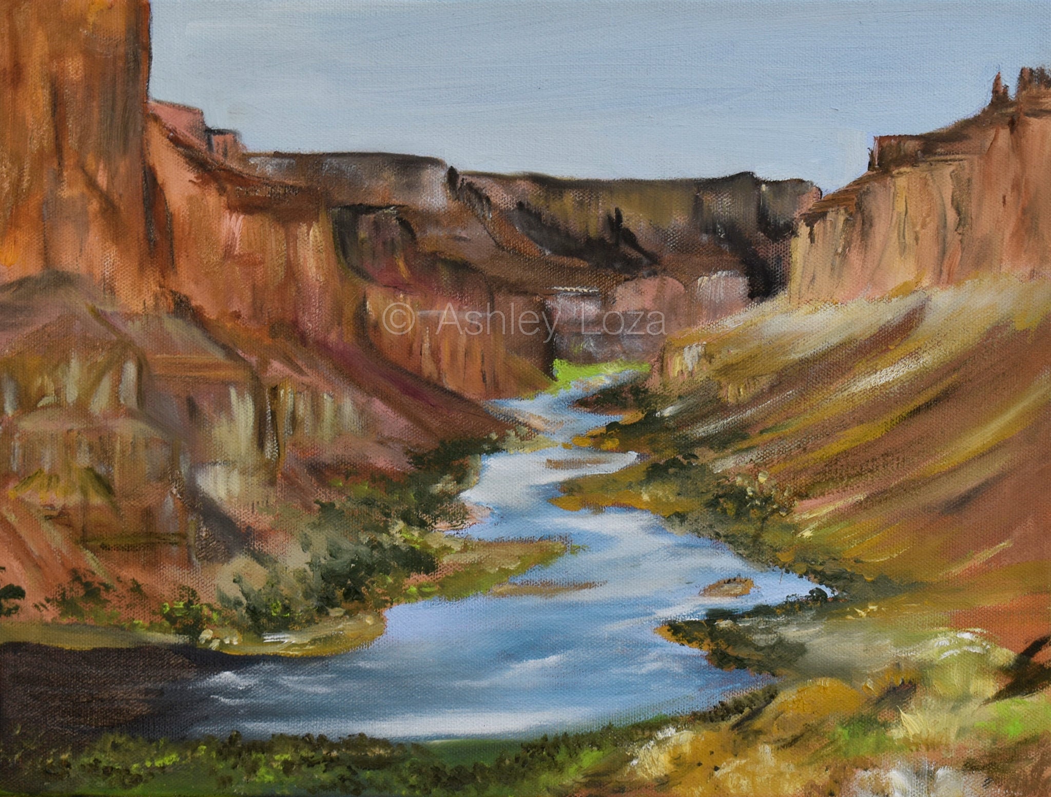 Prints GRAND CANYON Fine Art PRINT of Oil Painting Grand Canyon ...