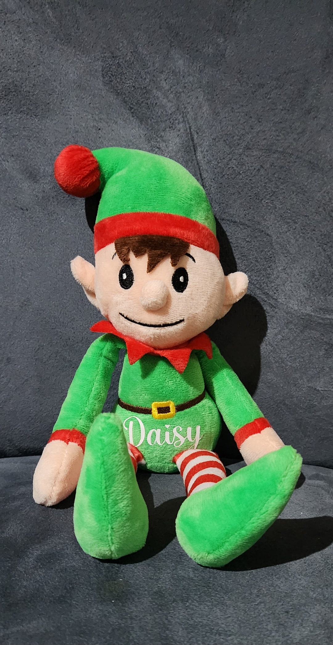 Personalised Plush Elf, Christmas Eve Box, Elf Teddy, Soft Toy ...