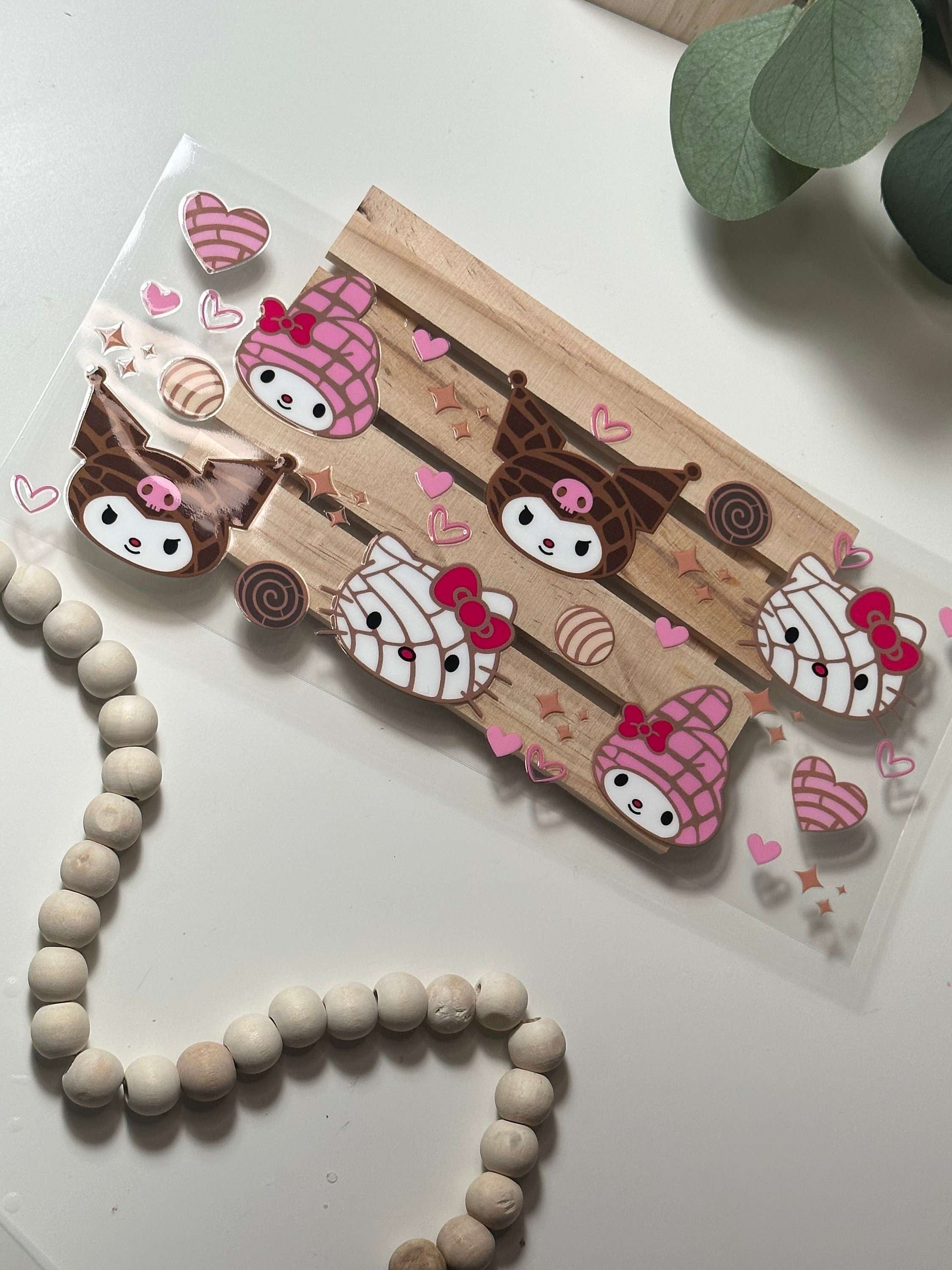 Kitty Friends Cup Wrap vinyl Cup Wrap for 16oz. Glass Can Libbey Wrap ...