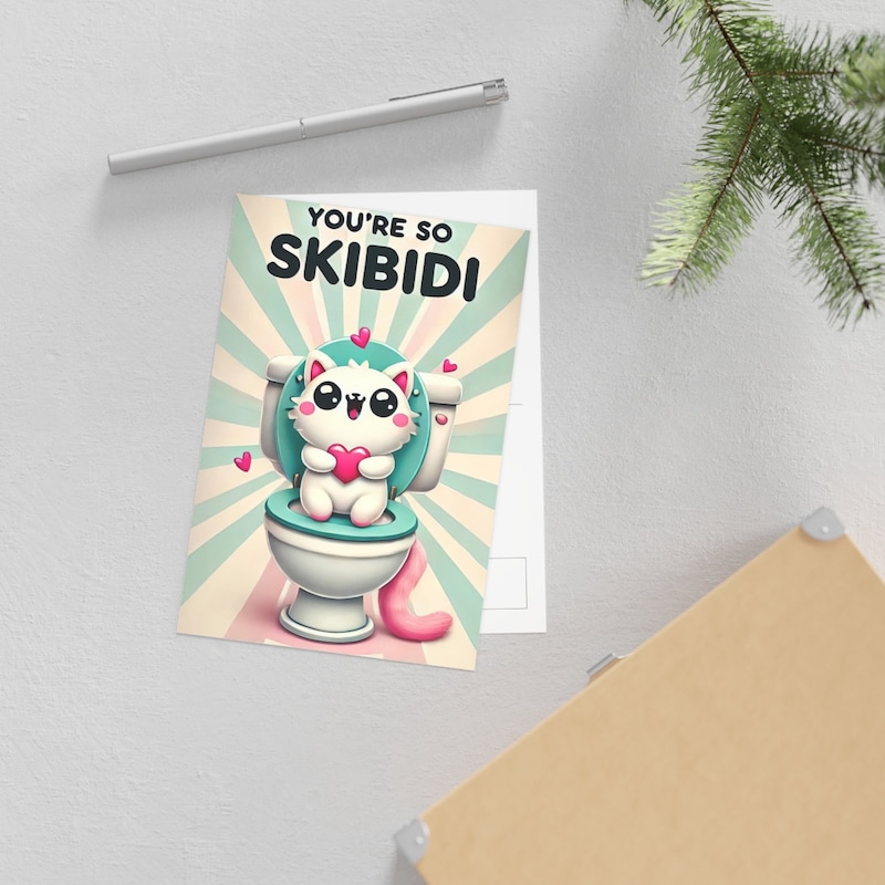 Skibidi Toilet Cards - Etsy