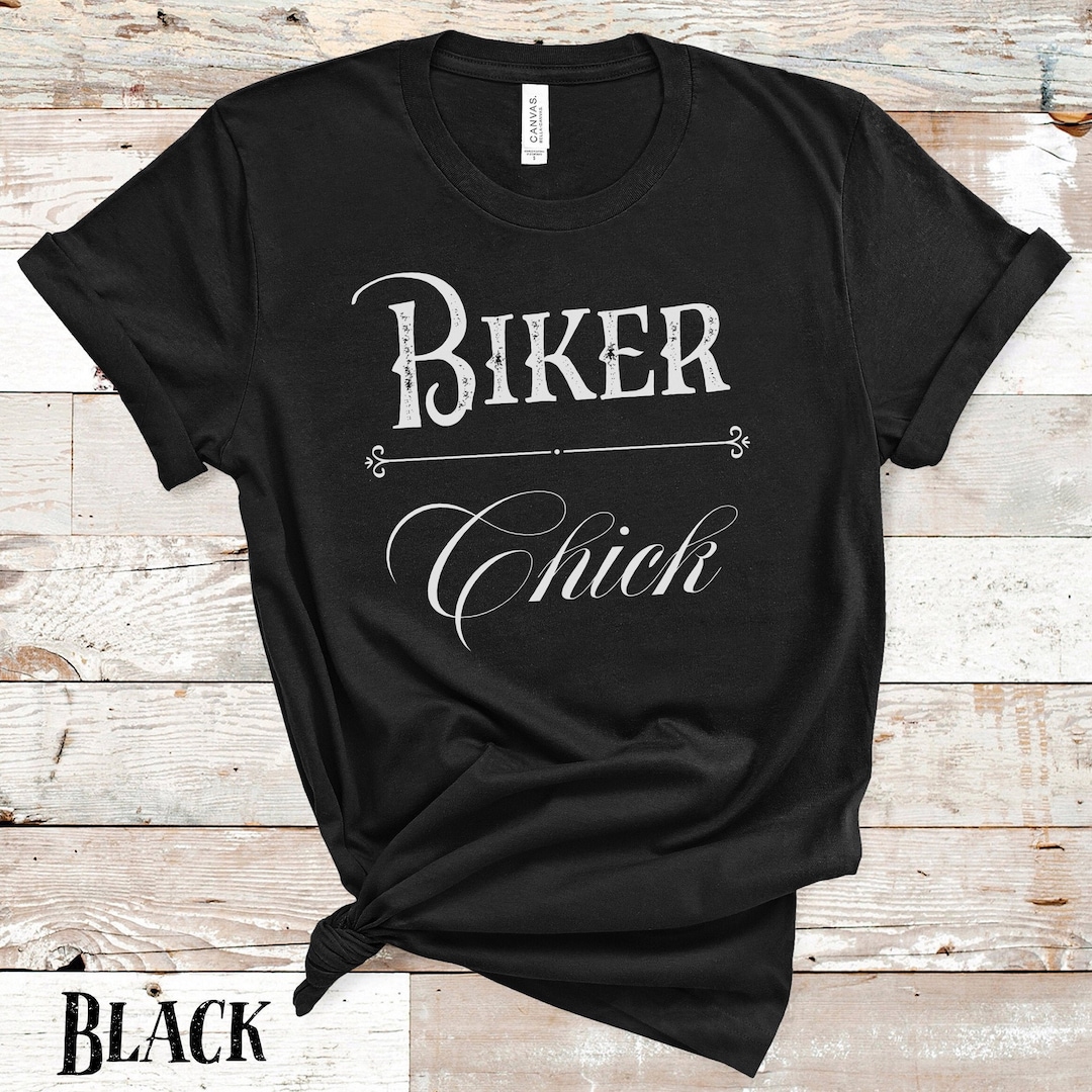 Biker Chick Tshirt, Biker, Motorcycle, Girl Rider, Lady Rider, Badass ...