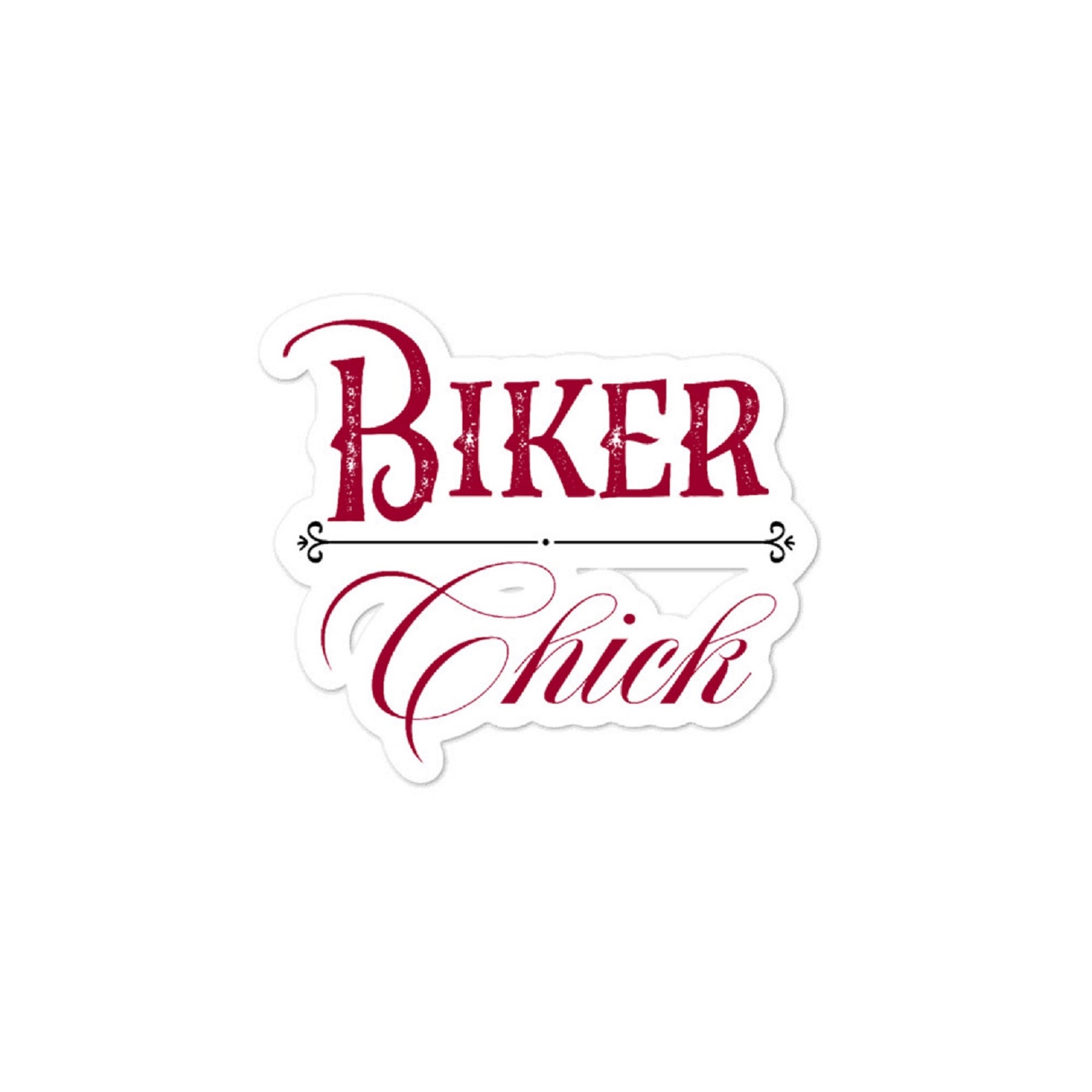 STICKER Biker Chick Biker Motorcycle Girl Lady Badass - Etsy