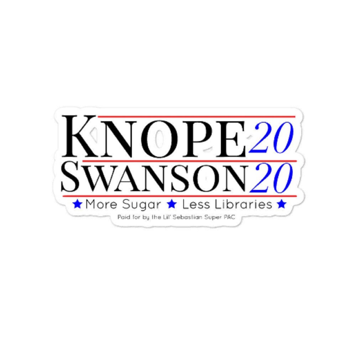 Knope Swanson 2020 Sticker, Parks and Rec Campaign, Parks & Recreation ...