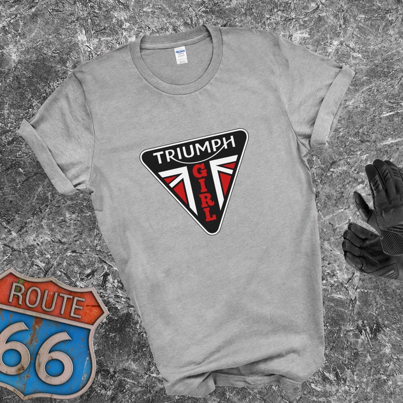 Triumph Girl Tee British Bikes, Motorcycle Clothes, Women's Tshirt ...