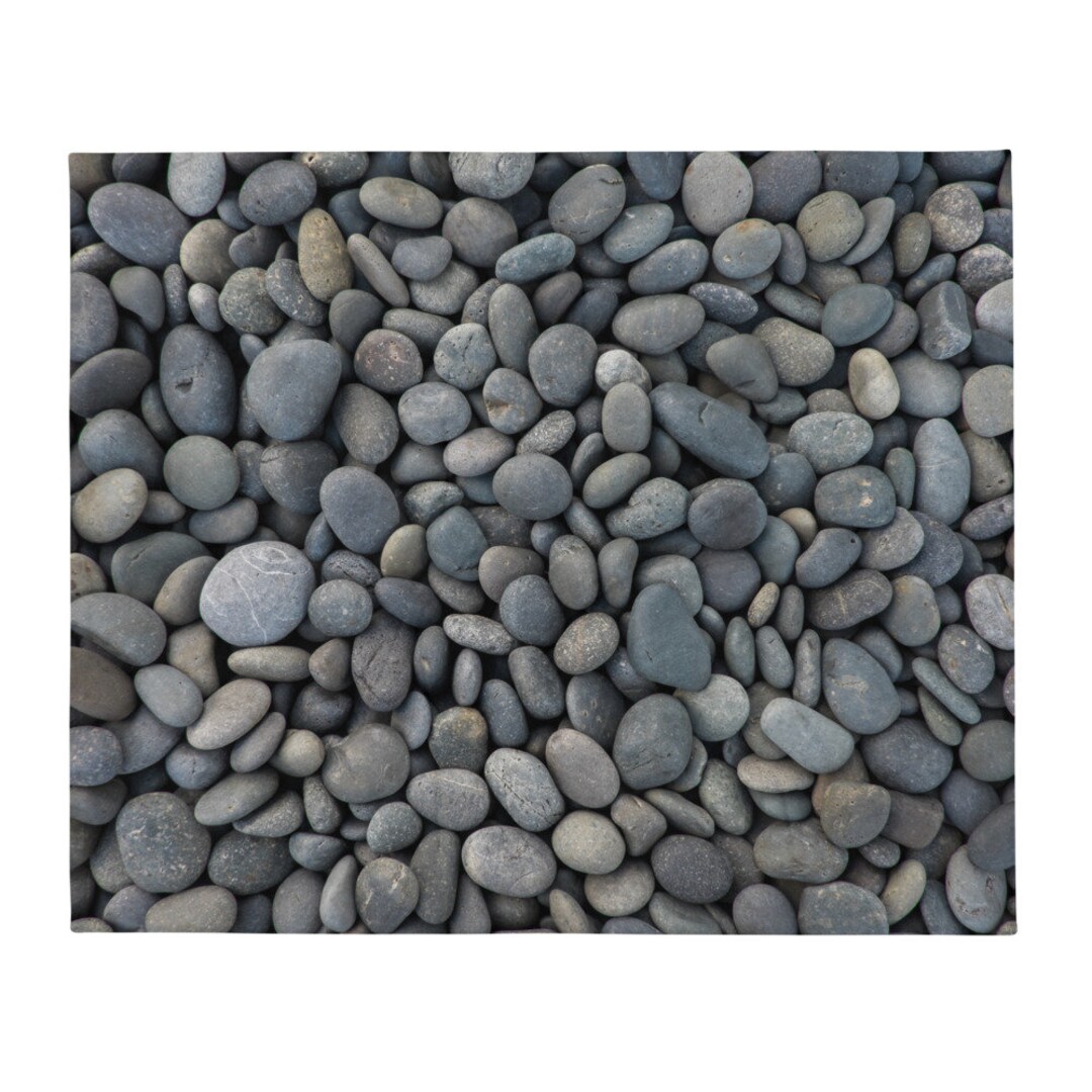 River Rocks Throw Blanket -soft, Comfy, Cozy, Cuddly, Fuzzy, Warm ...