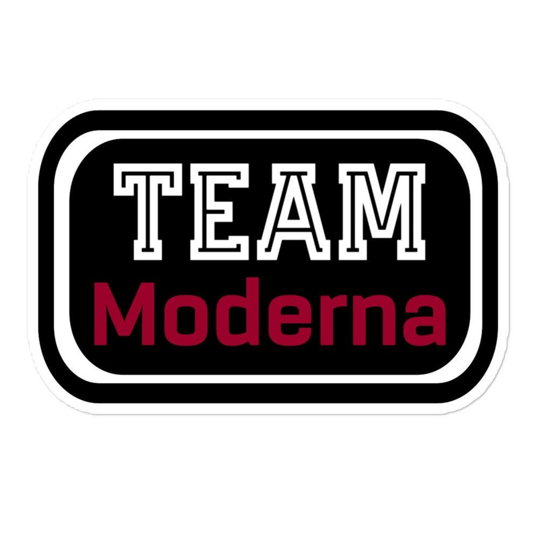 Team Moderna Sticker Proudly Vaccinated Fight the Rona - Etsy