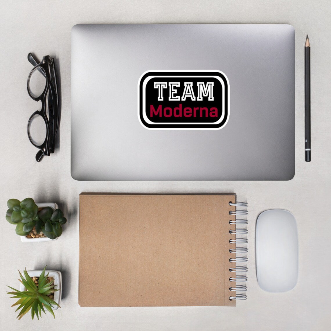 Team Moderna Sticker Proudly Vaccinated Fight the Rona - Etsy