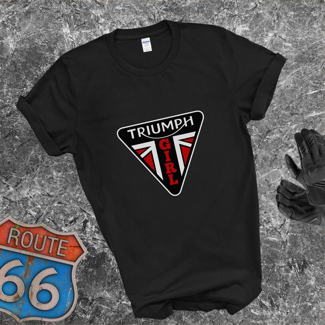 Triumph Girl Tee British Bikes, Motorcycle Clothes, Women's Tshirt ...
