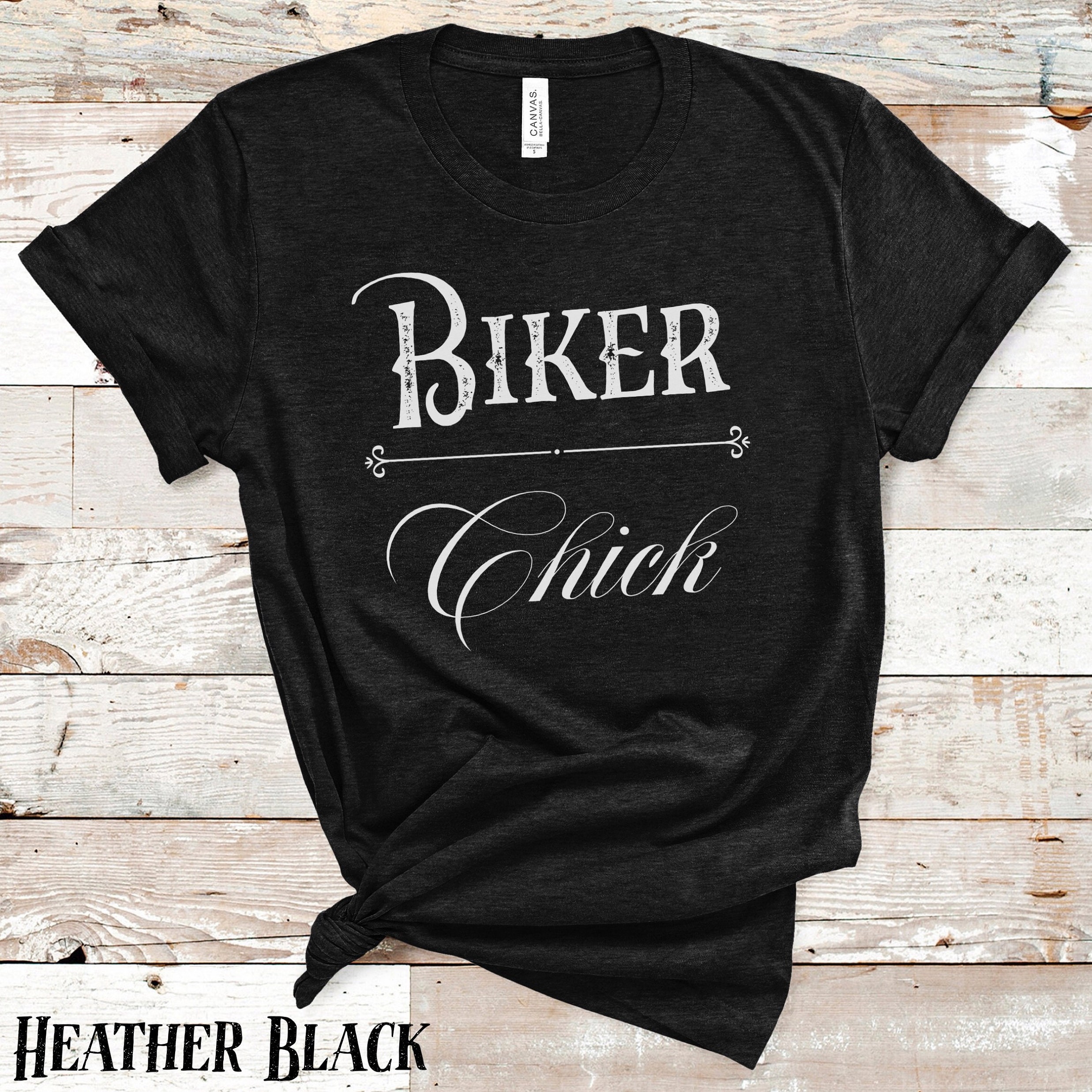 Biker Chick Tshirt Biker Motorcycle Girl Rider Lady Rider - Etsy
