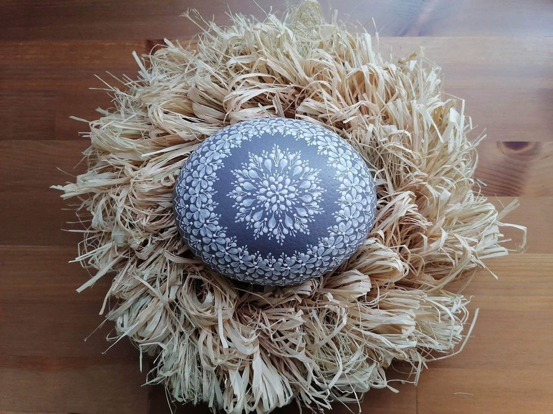 XXXL Ostrich Egg, Easter Eggs as Decoration, Ostrich Egg Hand-decorated ...