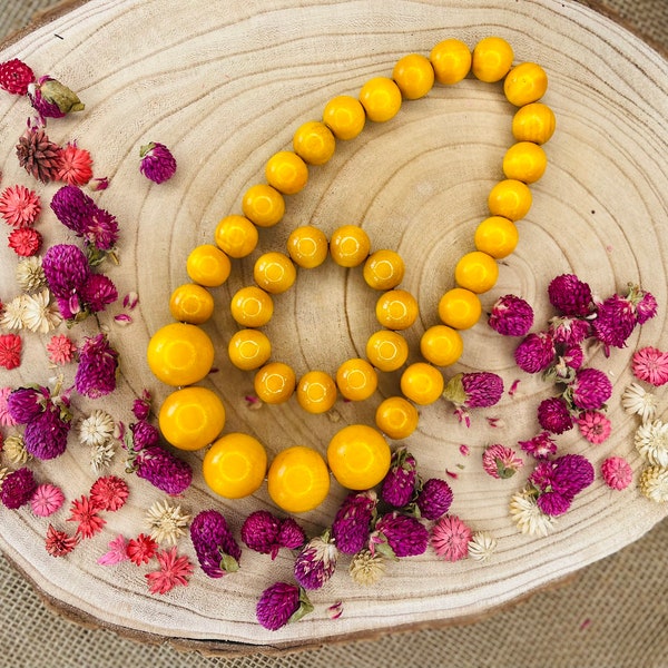 Yellow Necklace - Etsy