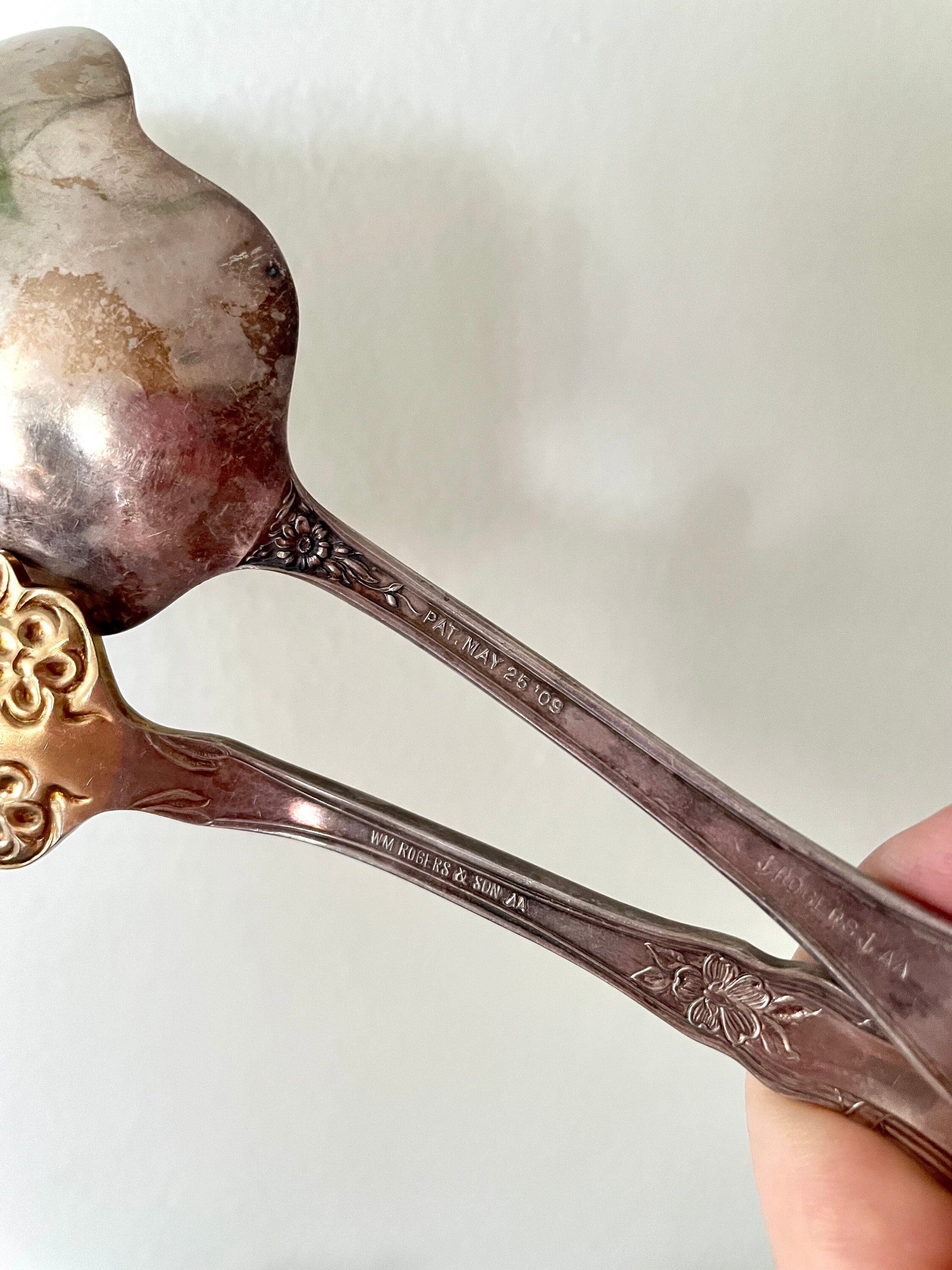 Antique Rogers Silver Plate Serving Spoon Wm Rogers and Son - Etsy