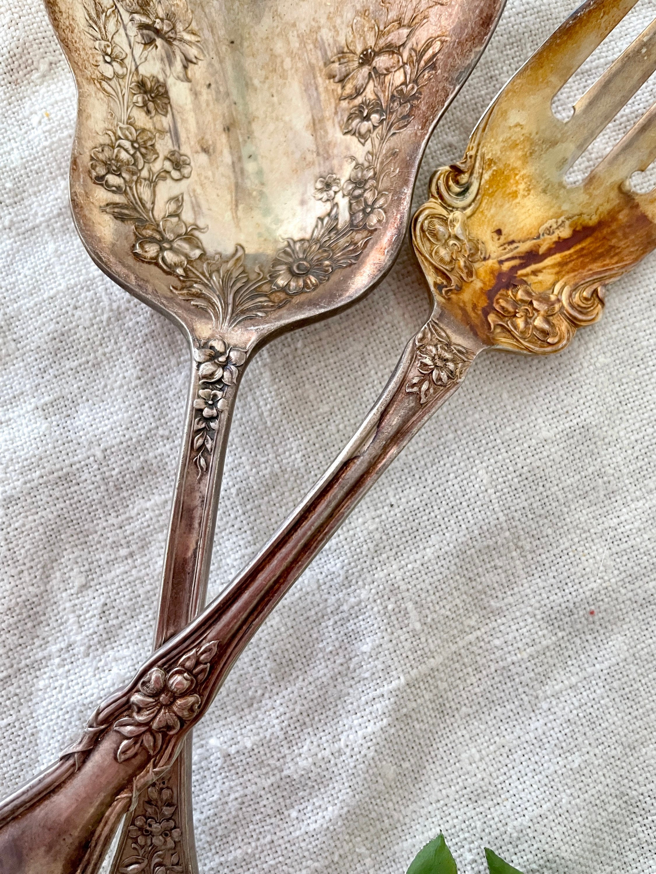 Antique Rogers Silver Plate Serving Spoon Wm Rogers and Son - Etsy