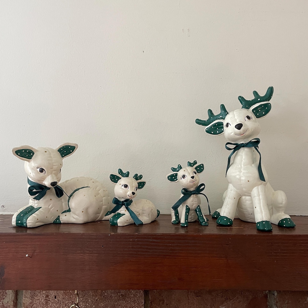 Vintage Ceramic Kimple Ceramic Handpainted Deer Sets, Sold in Pairs - Etsy