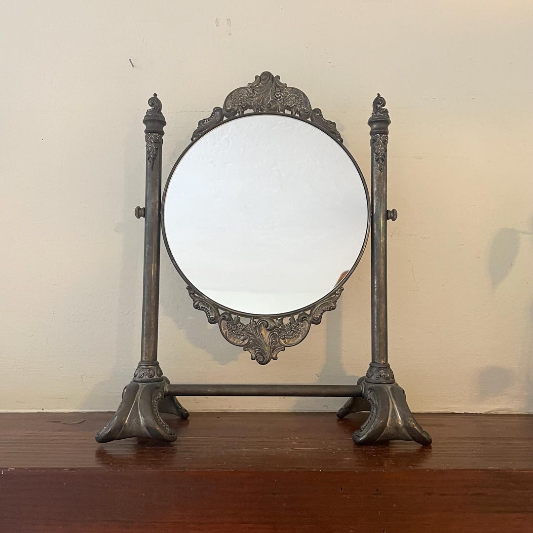 Vintage Wallace Grand Baroque Style Silver Plate Table Top Vanity ...