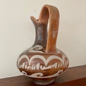 Large Vintage Mexican Water Pitcher, Southwest Water Pitcher, Large ...