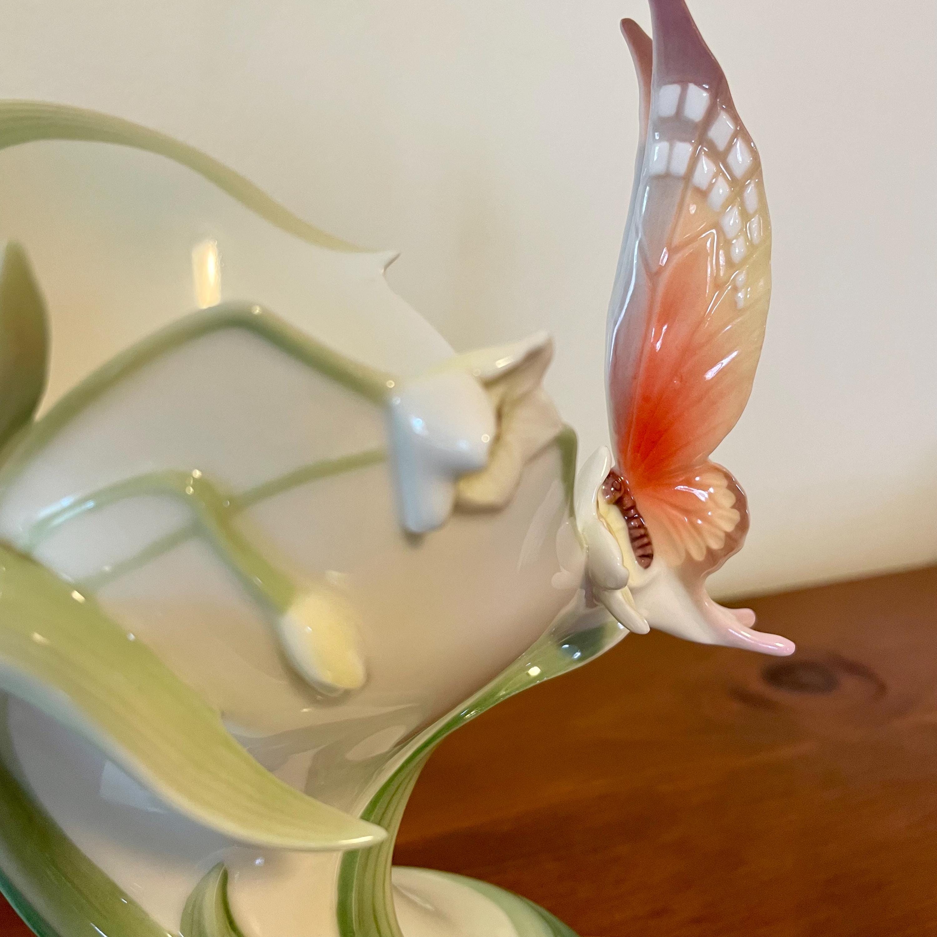 Franz Porcelain Butterfly Candle Holder: Vintage Papillon Decor - Etsy