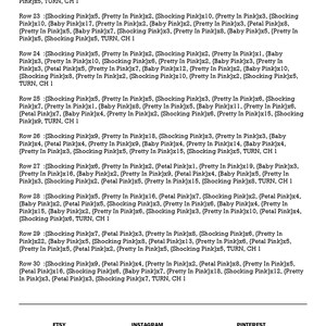 Crochet PDF Pattern Camo Camouflage Graphgan Shades of Pink Digital ...