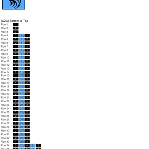 C2C Crochet Pattern PDF Digital Download Wolf Tribal Tattoo Black ...