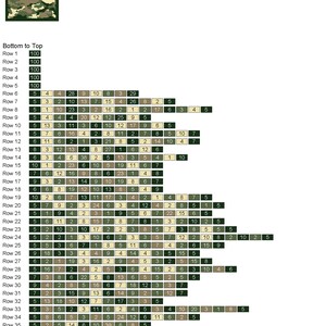 Crochet PDF Pattern California King Size Camouflage Graphgan Shades of ...