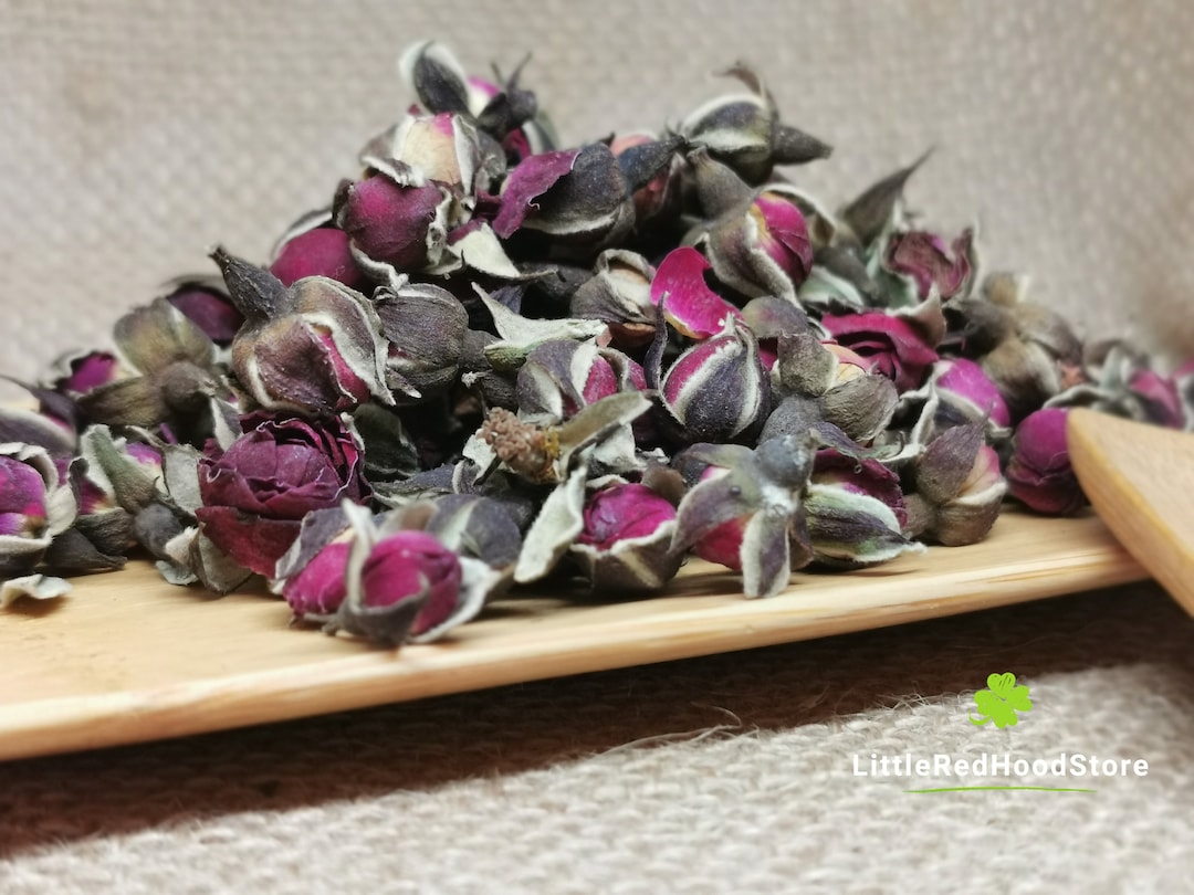 Golden Edge Rose Buds | Red Rose Buds | Rose Petals | Dried Roses for ...