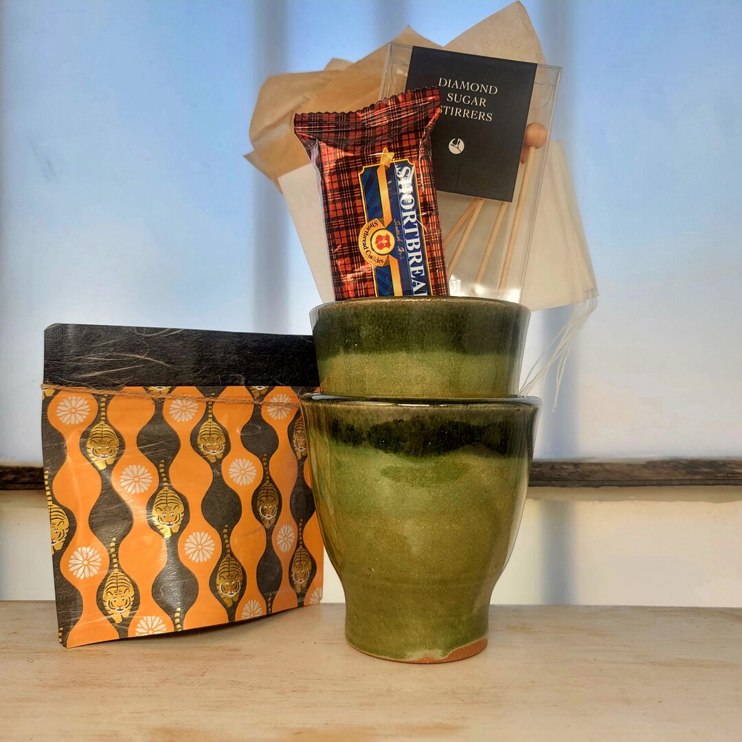 The Sweethearts Tea Lovers Gift Set Wheel Thrown Handmade Ceramic Mug ...