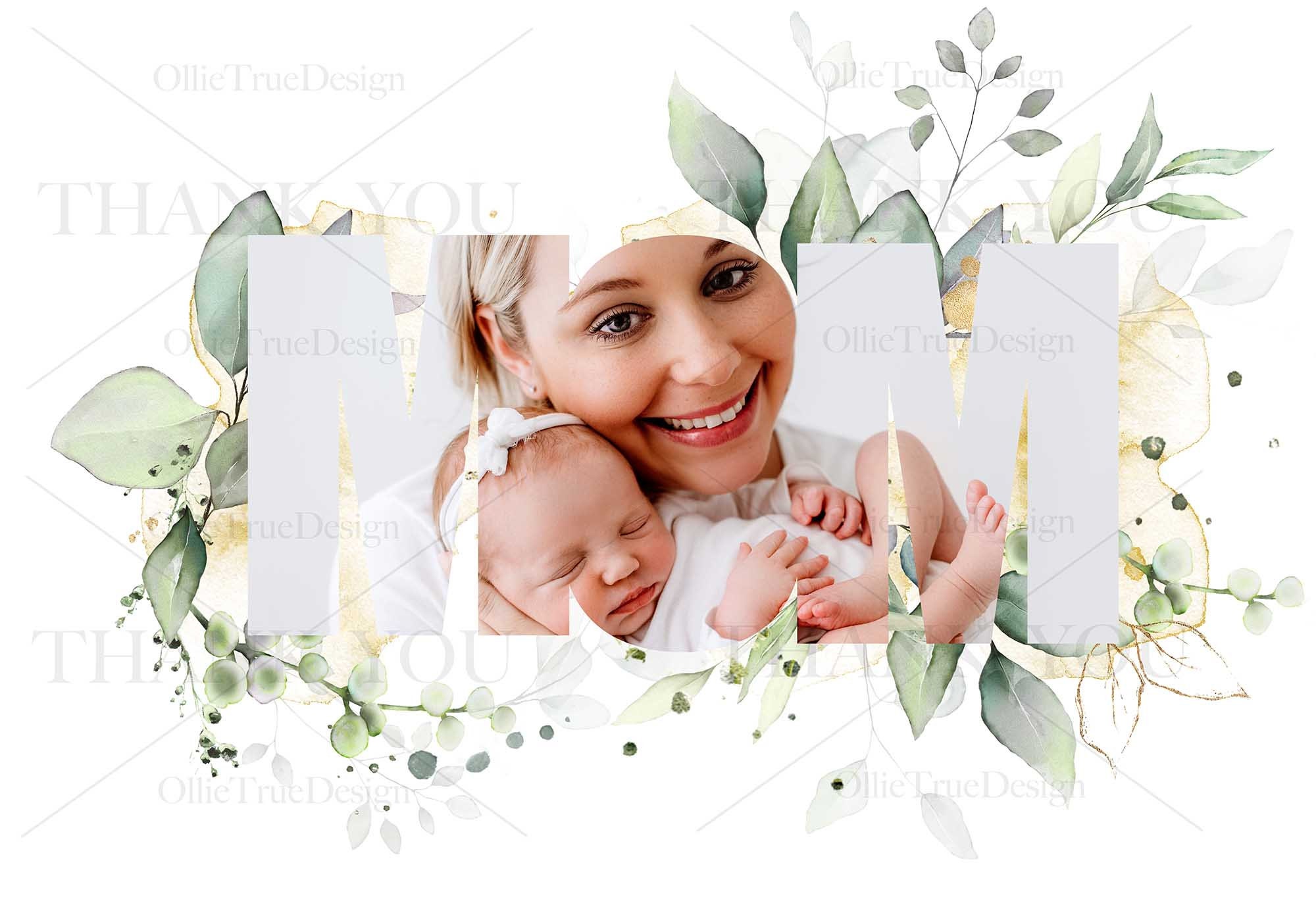 MOM Photo Template, Mother's Day Digital Template - Etsy