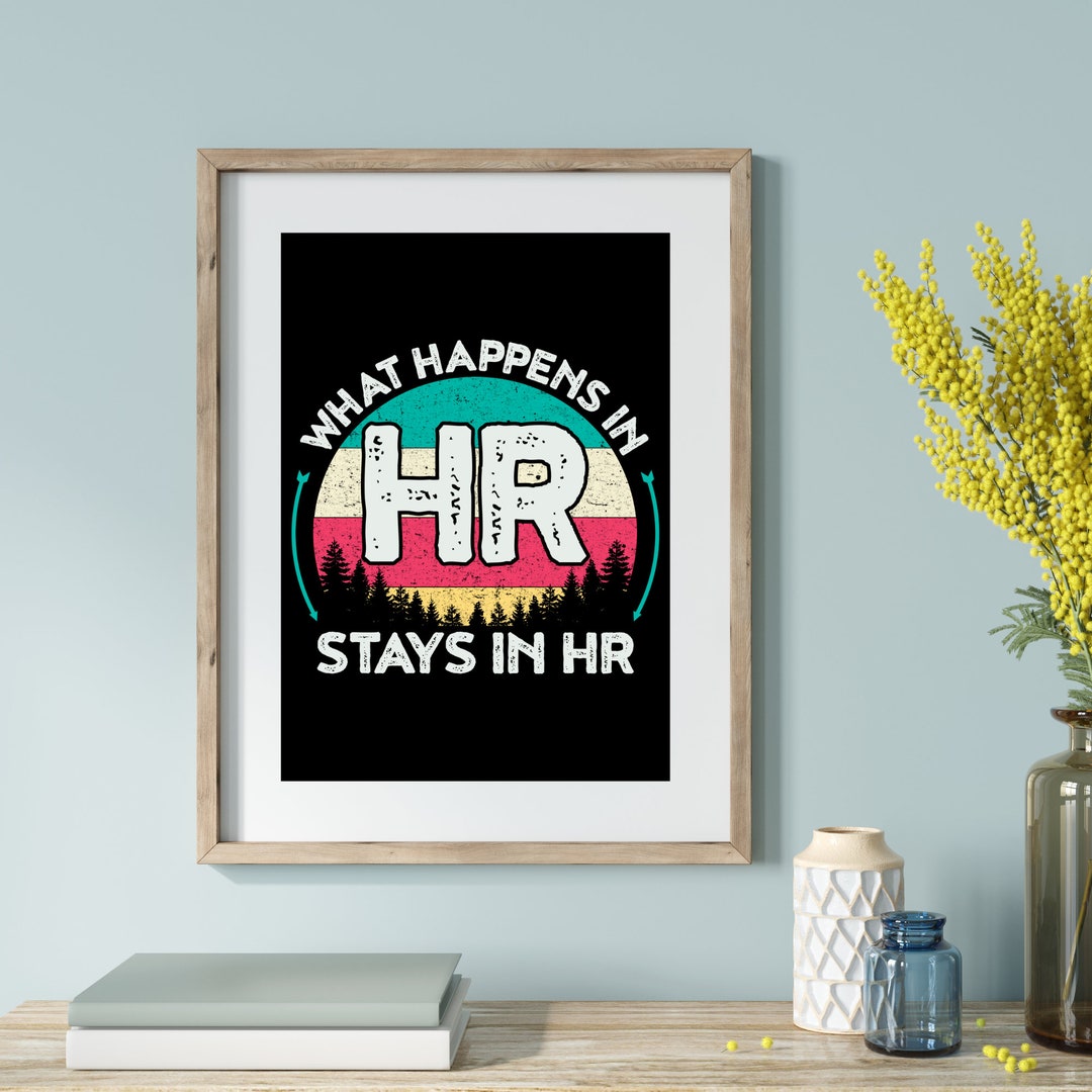 Human Resources Poster, Hr Gift, Hr Wall Decor, Hr Wall Art, Hr Office ...