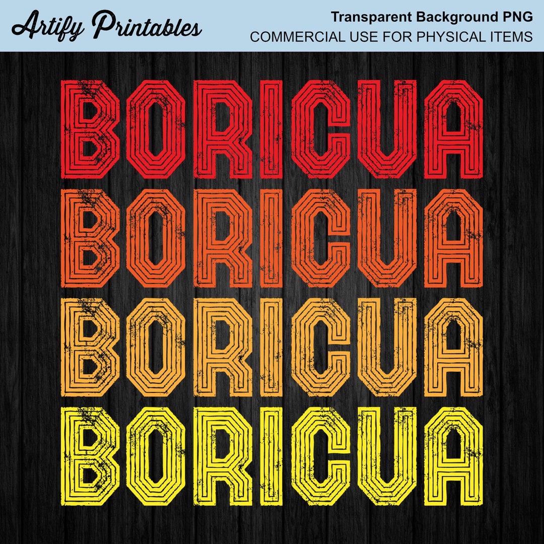 Puerto Rico PNG File | Boricua Png Design | Puerto Rican Shirt Design ...