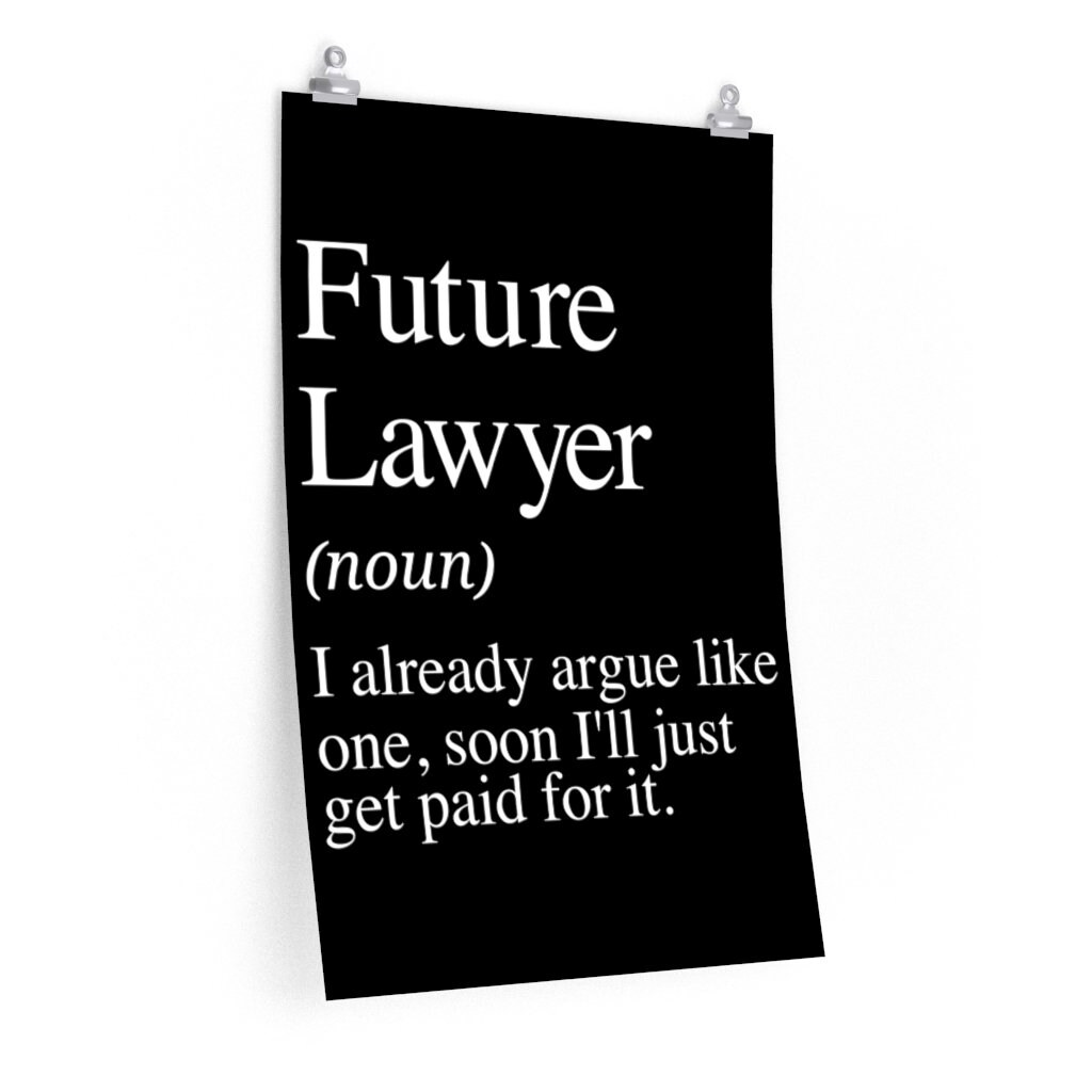Future Lawyer Poster Law Student Future Lawyer Gift Law - Etsy
