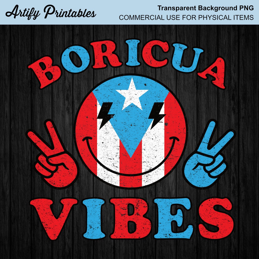 Puerto Rico PNG File | Boricua Png Design | Puerto Rican Shirt Design ...