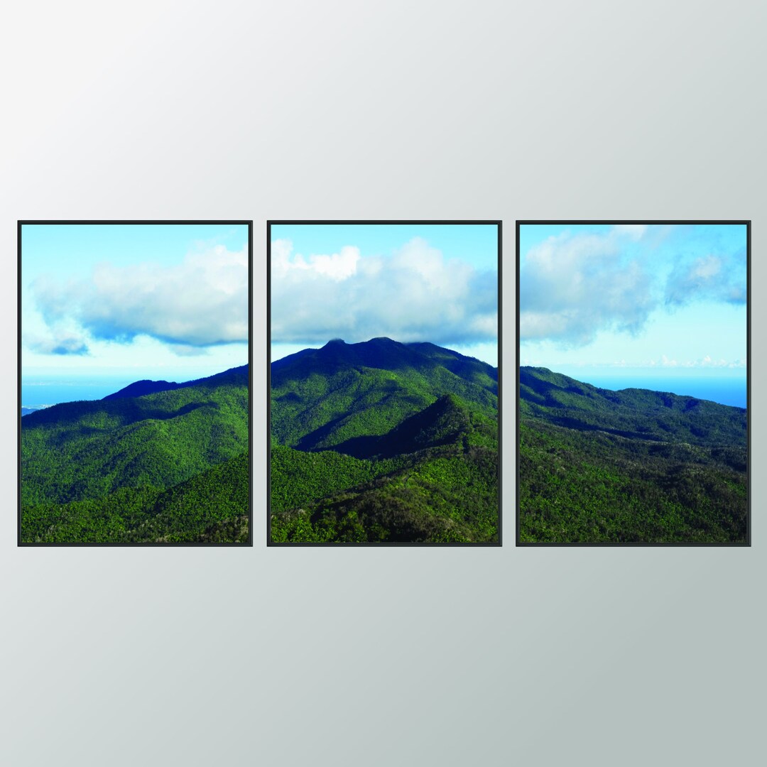 El Yunque Digital Download, 3 Piece Wall Art, Puerto Rico Print Set ...