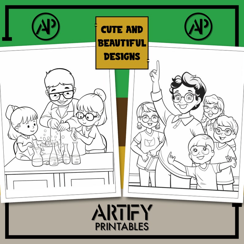 21 Teacher Teaching and Students Coloring Page, School Education ...