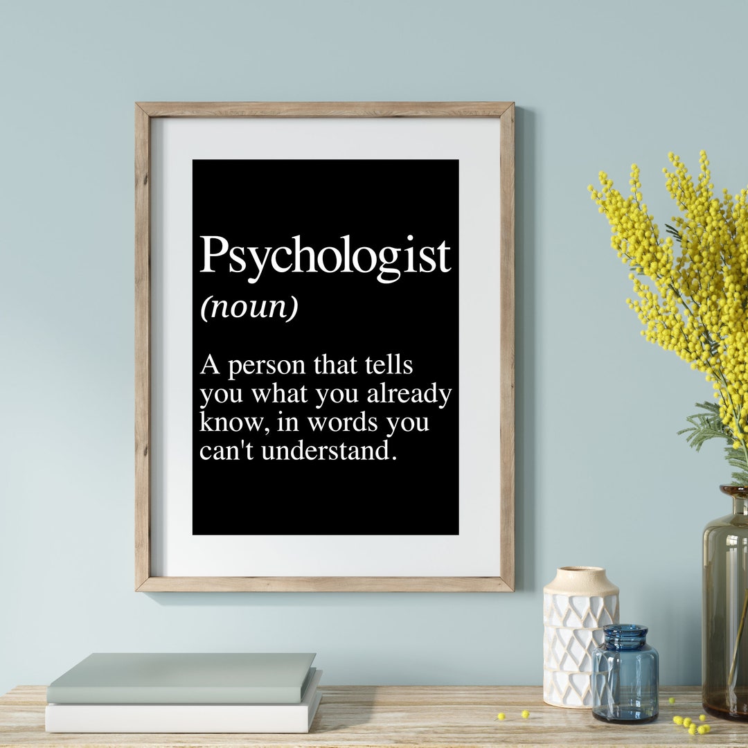 Psychologist Poster, Psychologist Decor, Psychologist Art, Psychologist ...