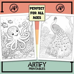 20 Printable Summer Animal Coloring Pages for Kids and Adults, Animals ...